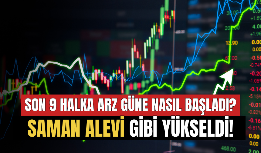 Son 9 Halka Arz Güne Nasıl Başladı? Saman Alevi Gibi Yükseldi - Halka Arz - Halka Arz Takvimi